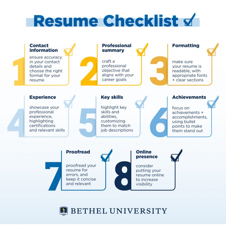 How to build a professional resume - Bethel University Blog