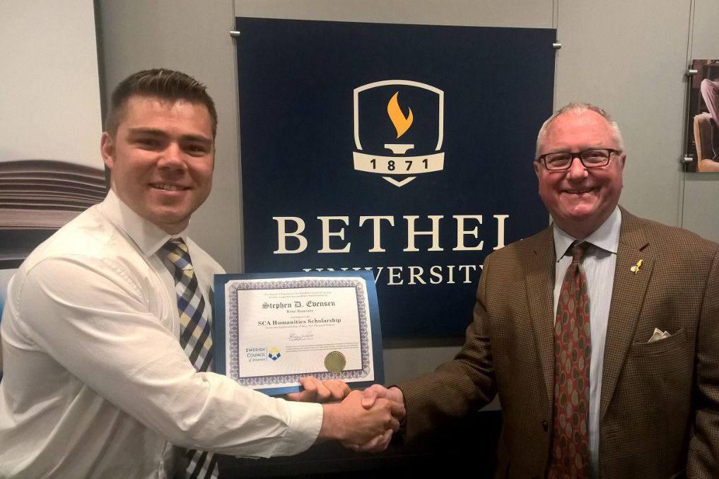 Stephen Evensen '17 Receives Swedish Humanities Scholarship | Bethel ...